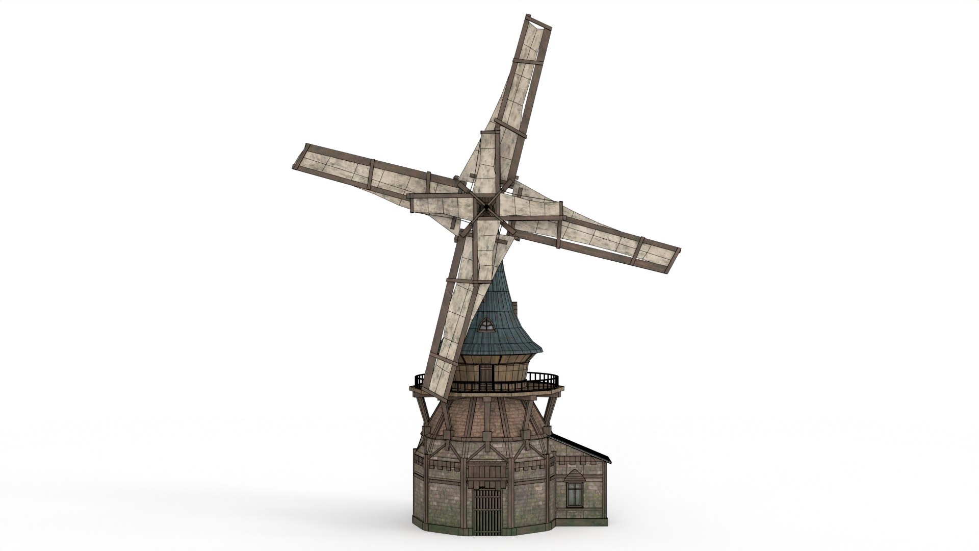 3D Old Windmill Model - TurboSquid 1597738
