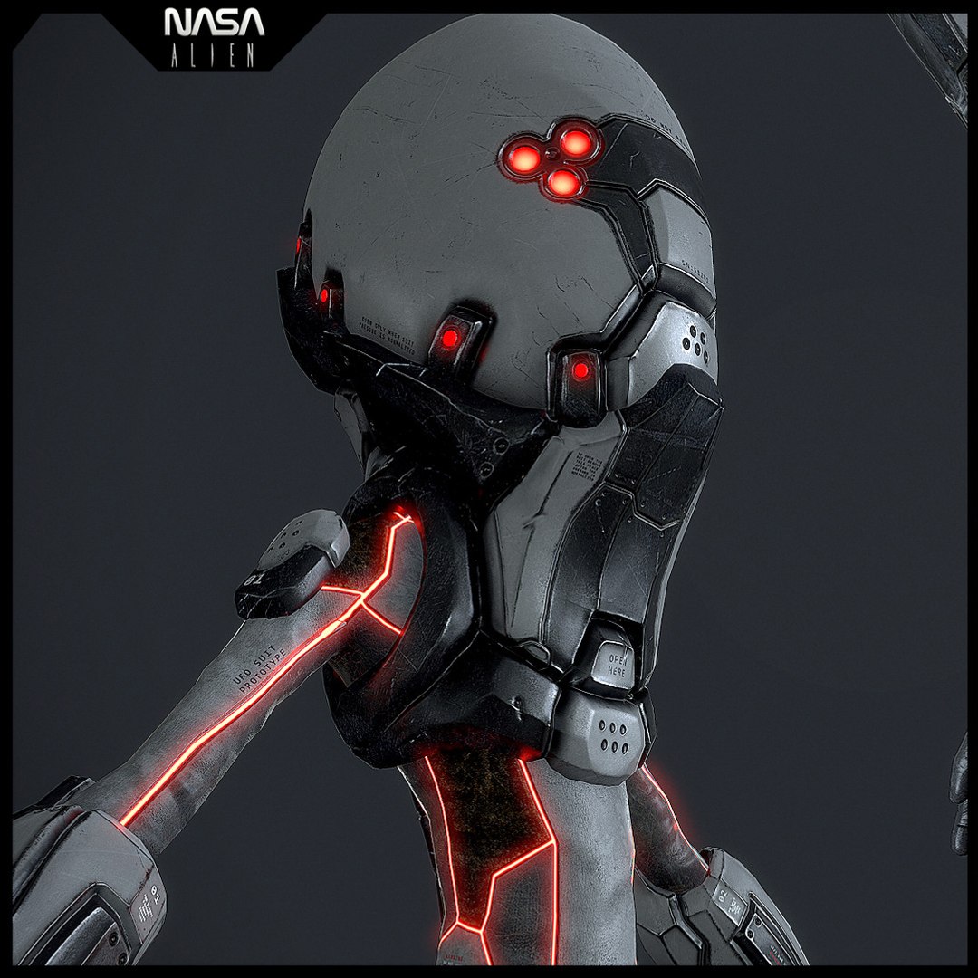 nasa alien suite 3d model
