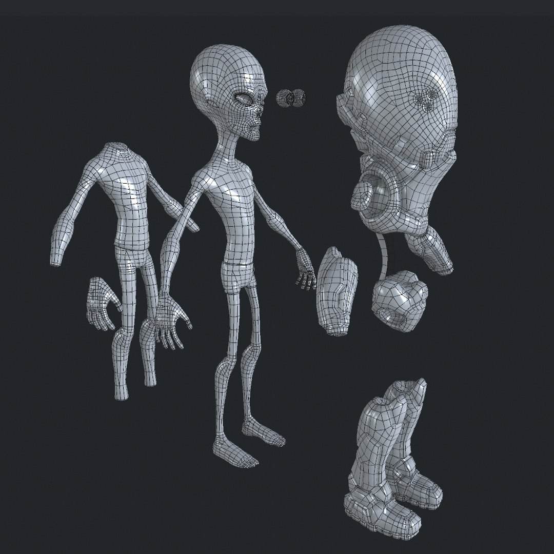 Nasa Alien Suite 3d Model