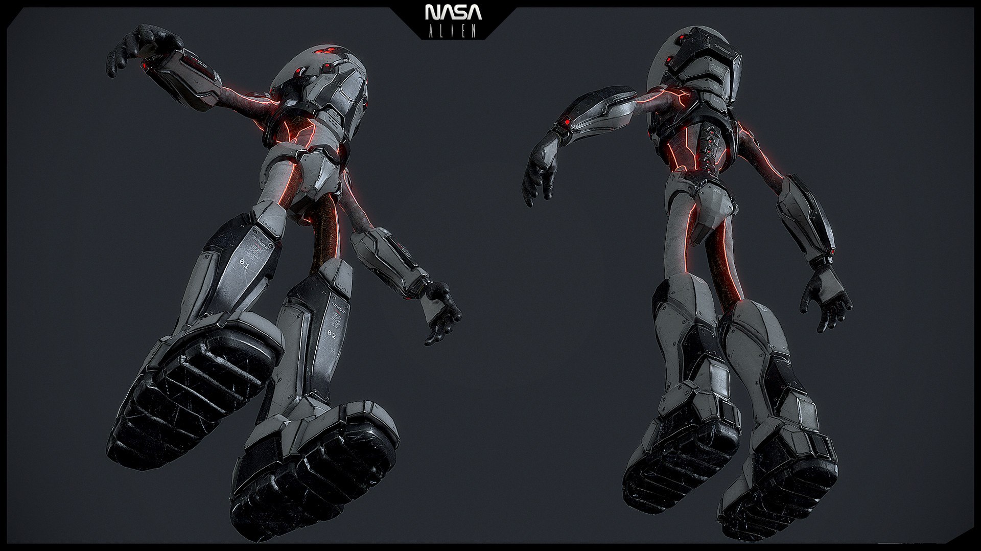 Nasa Alien Suite 3d Model