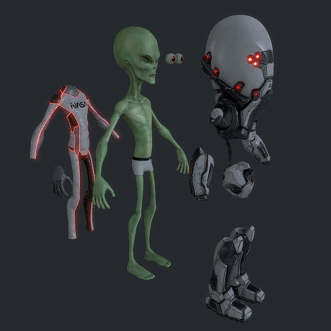 Nasa Alien Suite 3d Model