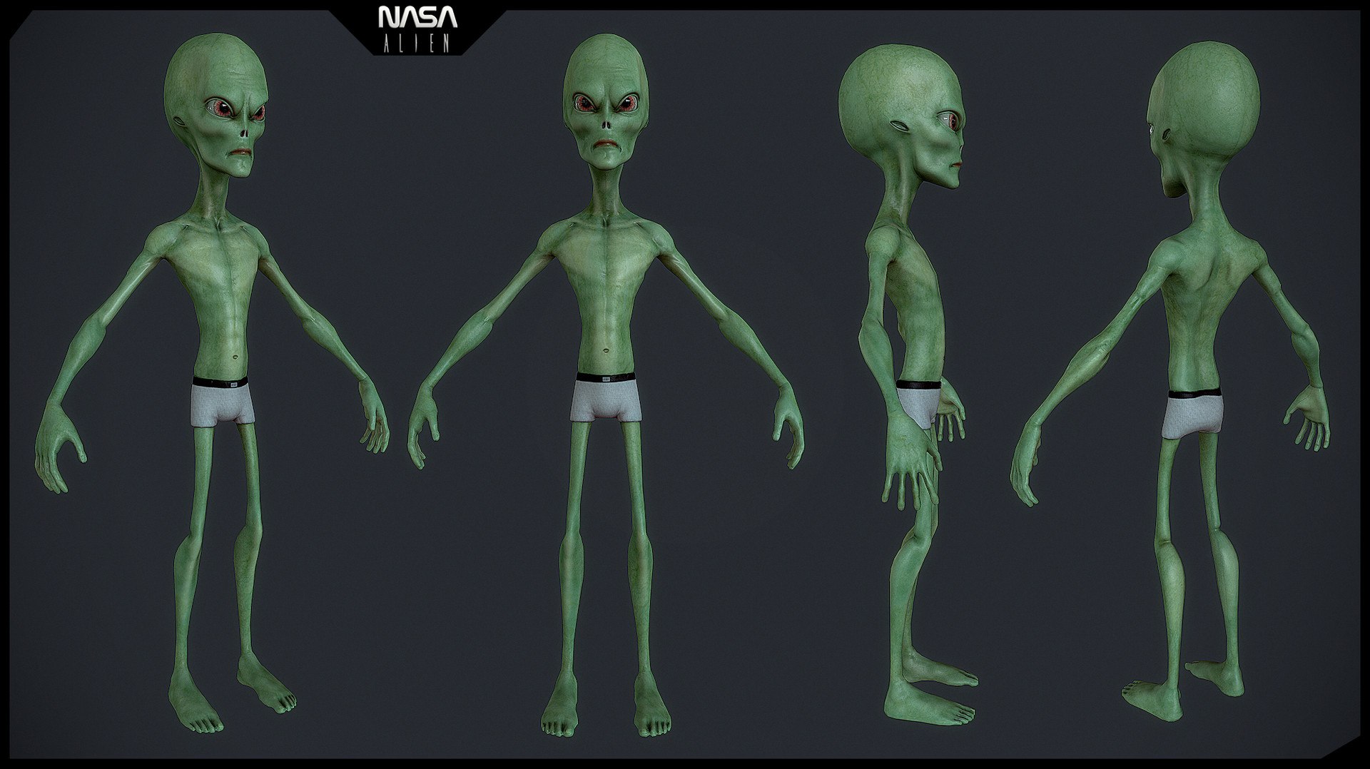 Nasa Alien Suite 3d Model