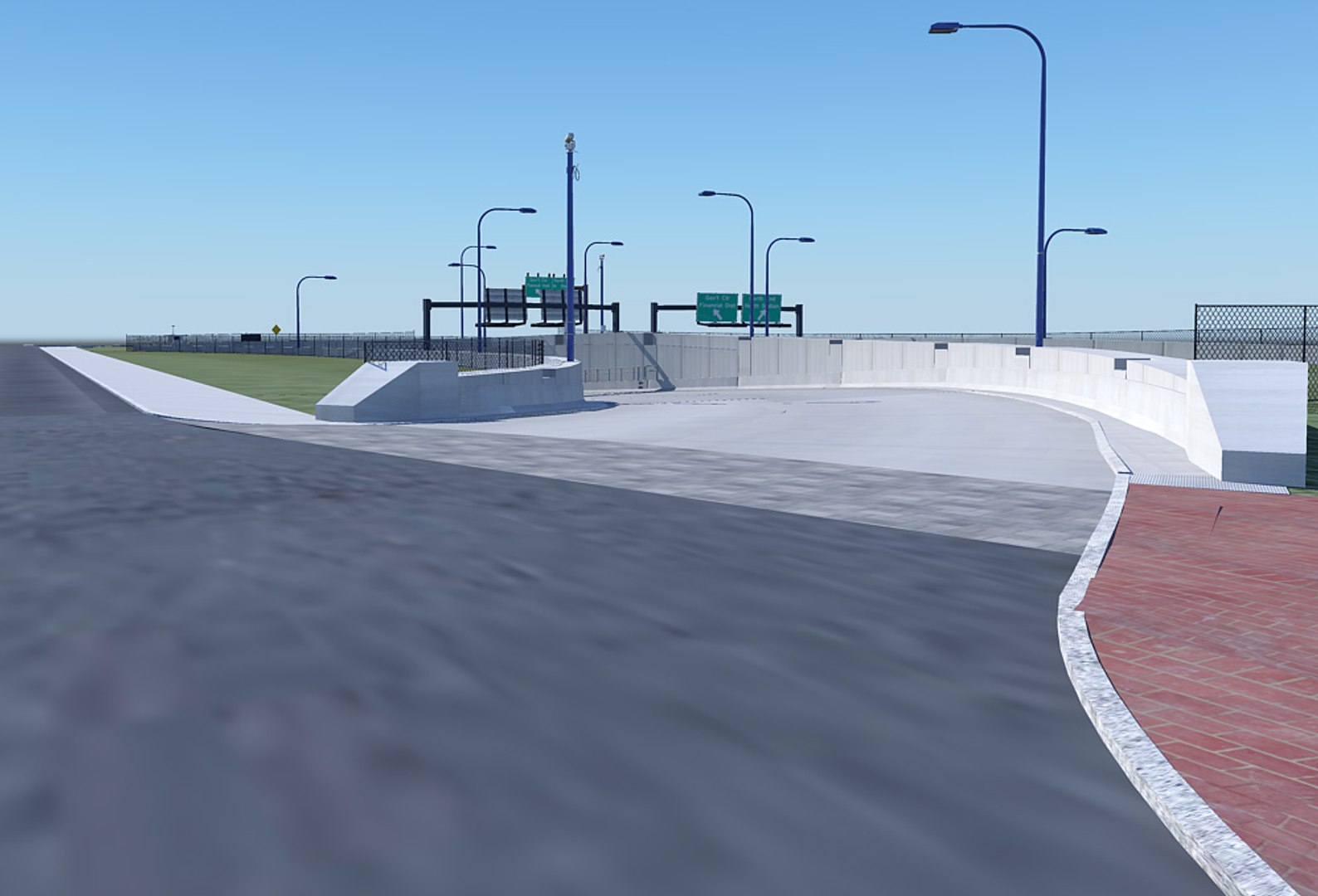I-93 Exit Ramp Boston 3d Max