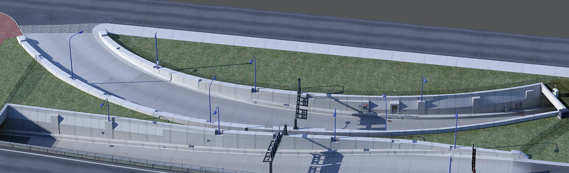 I-93 Exit Ramp Boston 3d Max