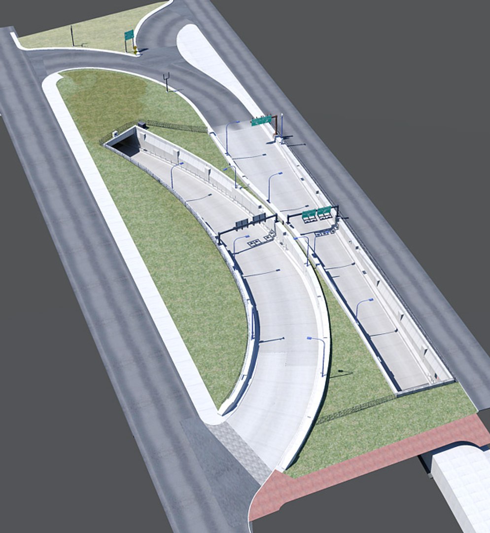 I-93 Exit Ramp Boston 3d Max