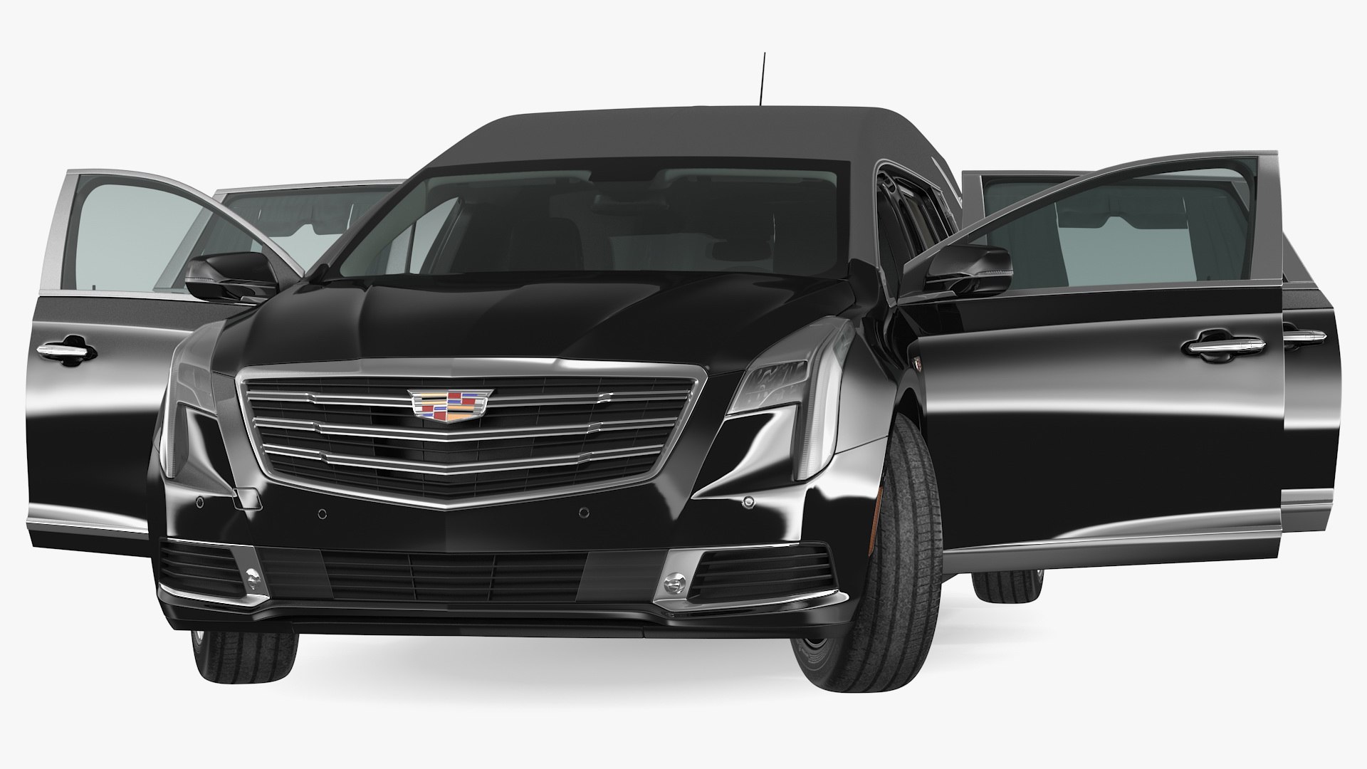 Hearse car funeral casket 3D model - TurboSquid 1591095