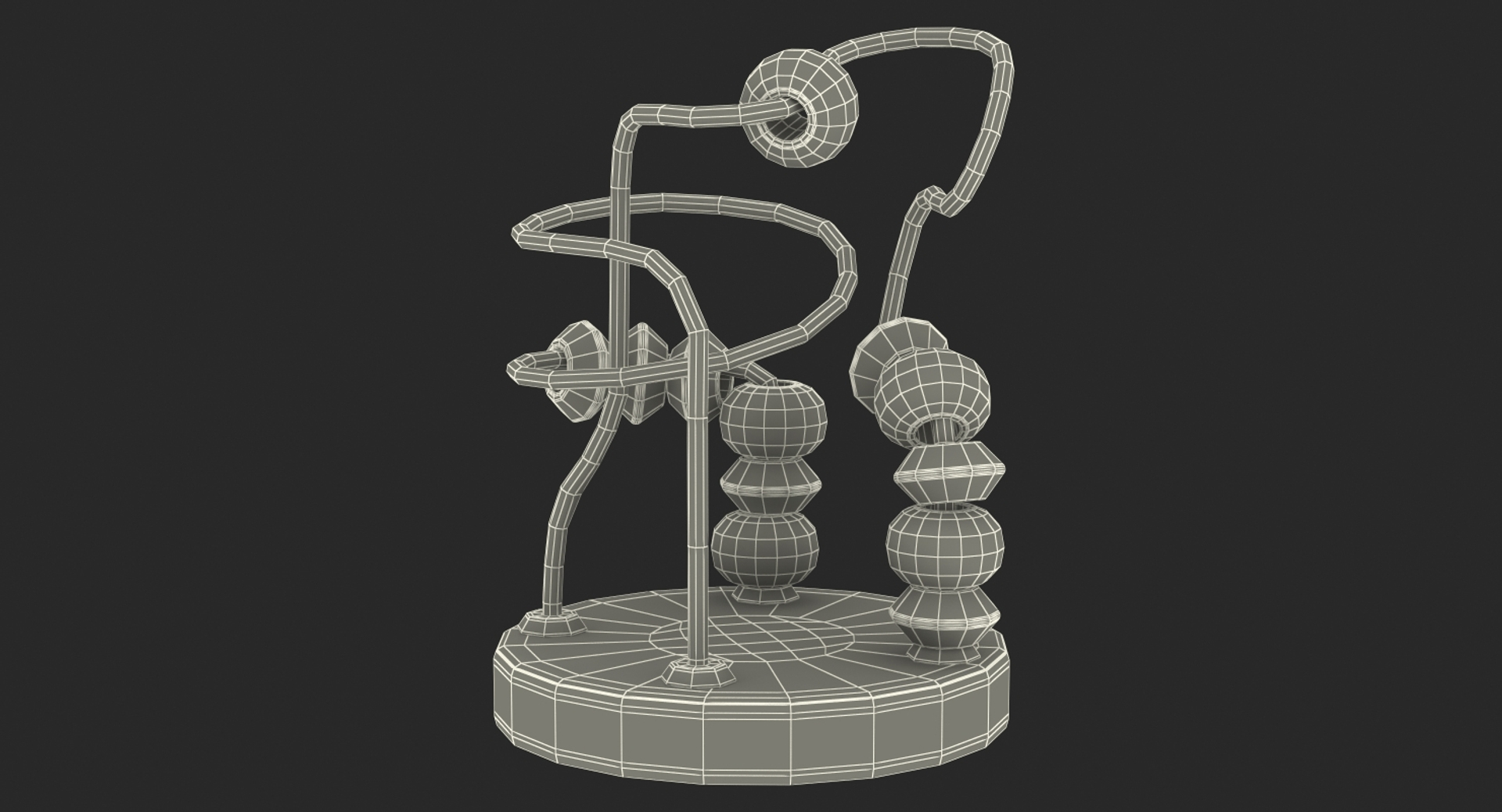 Wooden Cartoon Counting Wire 3D Model - TurboSquid 1375084