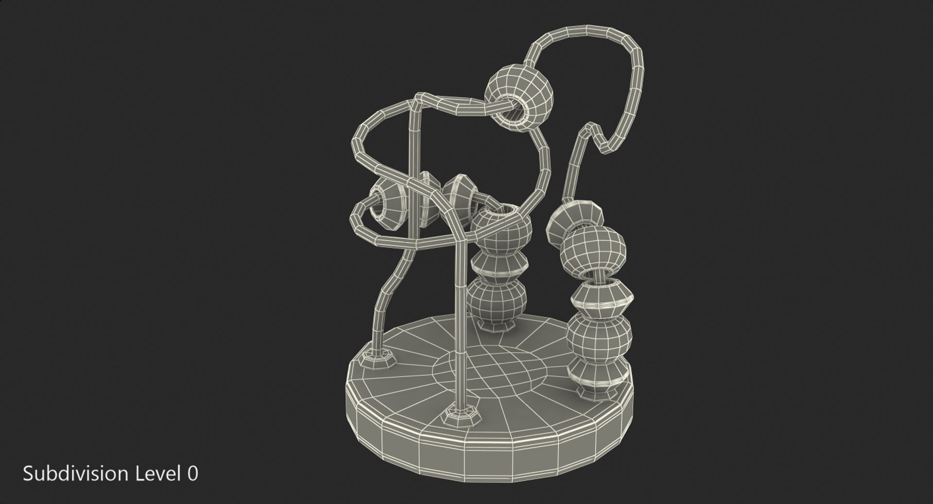 Wooden Cartoon Counting Wire 3D Model - TurboSquid 1375084