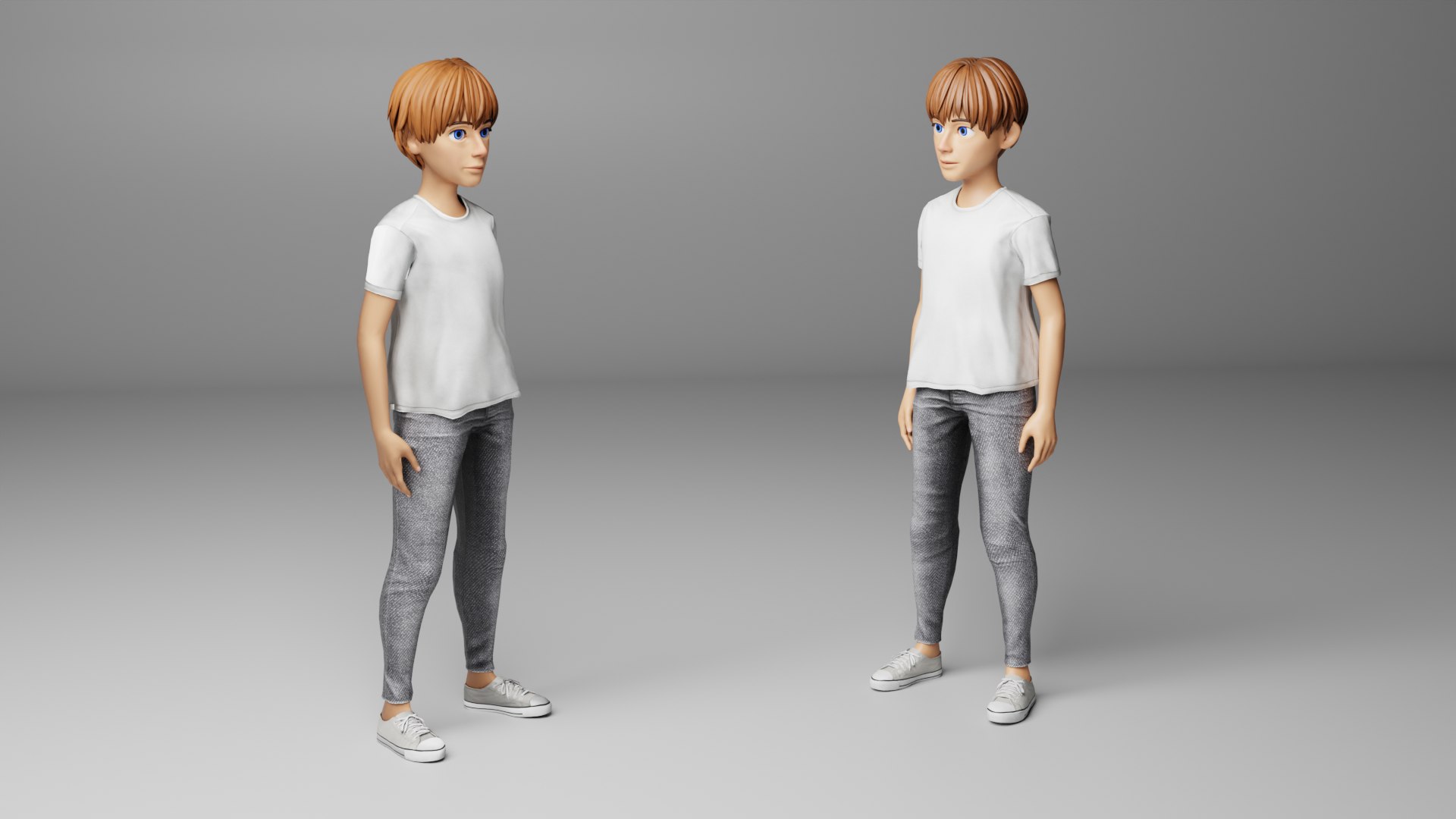 3D Stylized Cartoon Teen Boy Fully Rigged And Animated 3D Model ...