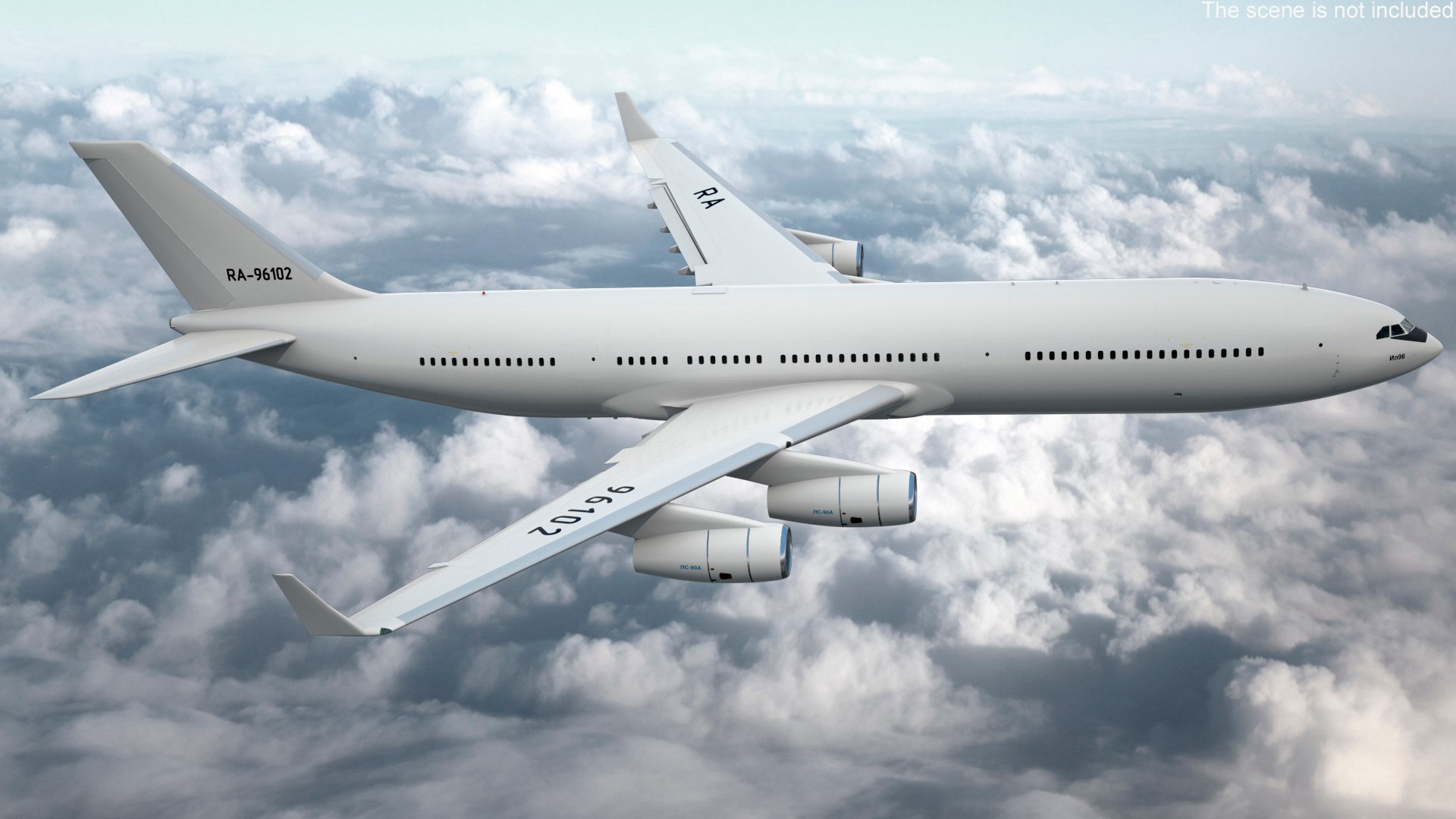 IL-96-400 Simple Interior Rigged 3D Model - TurboSquid 1978341