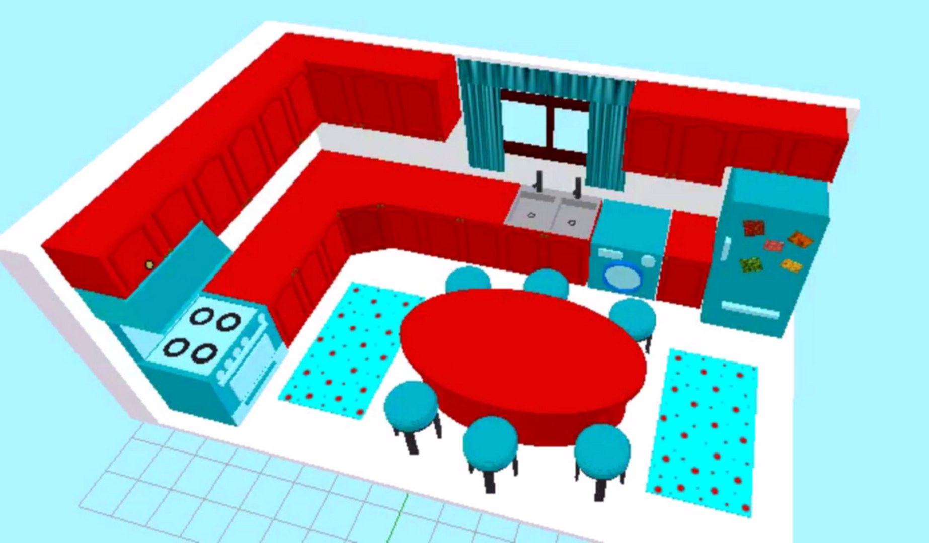 3D Low Poly Cartoon Kitchen 3D Model Model - TurboSquid 1862215