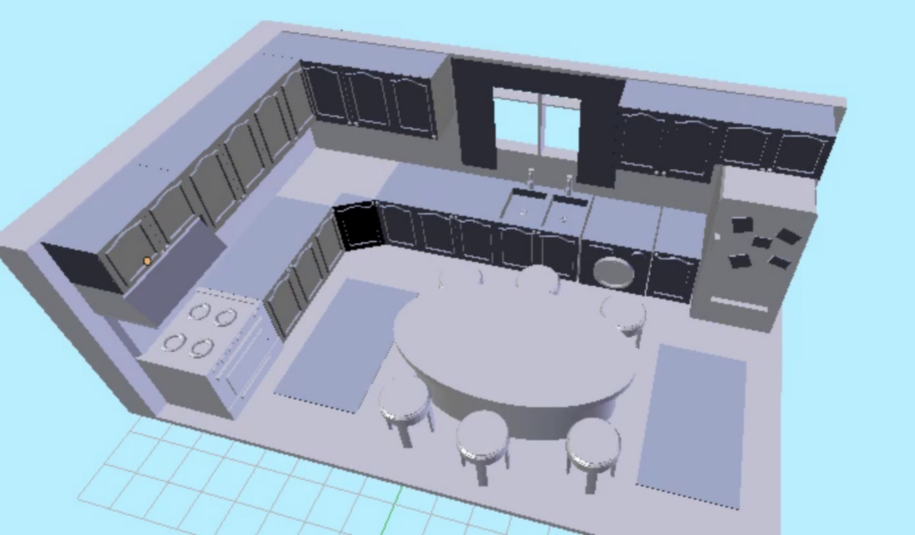 3D Low Poly Cartoon Kitchen 3D Model Model - TurboSquid 1862215