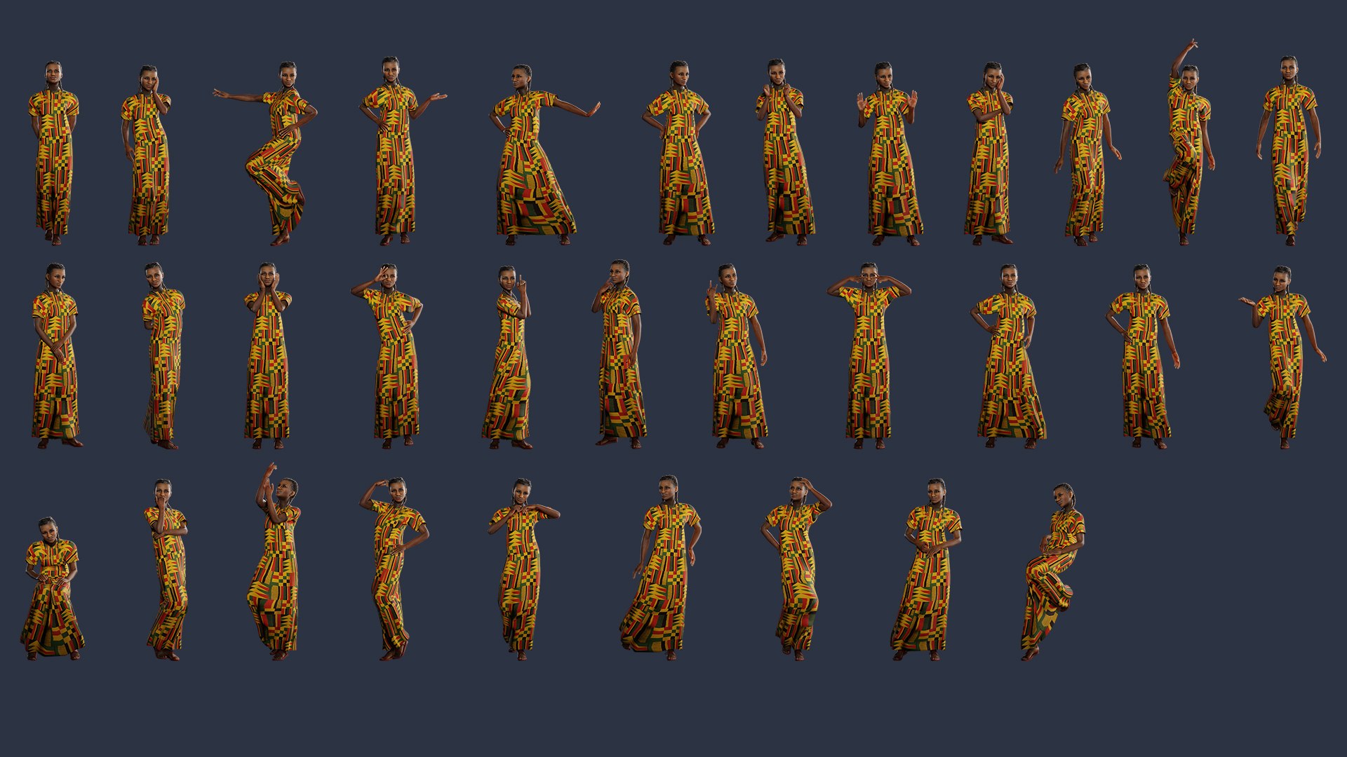 Realistic African Female Character Rigged 3D Model - TurboSquid 2395572