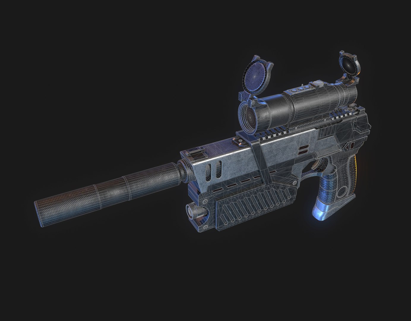 Lawgiver Judge Dredd 3D Model - TurboSquid 1814475