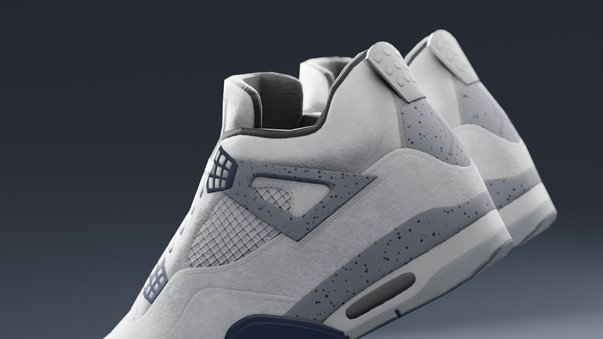 3D Air Jordan 4 Lowpoly - 08 - TurboSquid 2194626