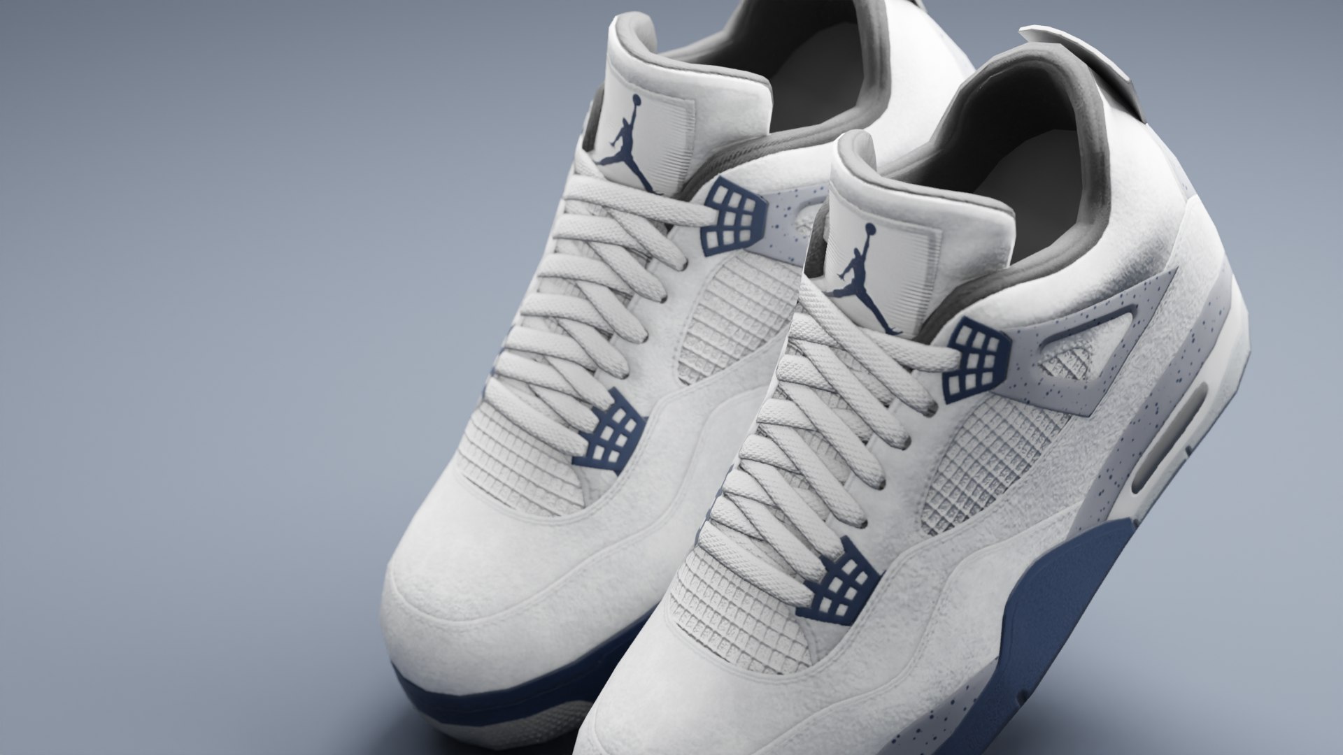 3D Air Jordan 4 Lowpoly - 08 - TurboSquid 2194626