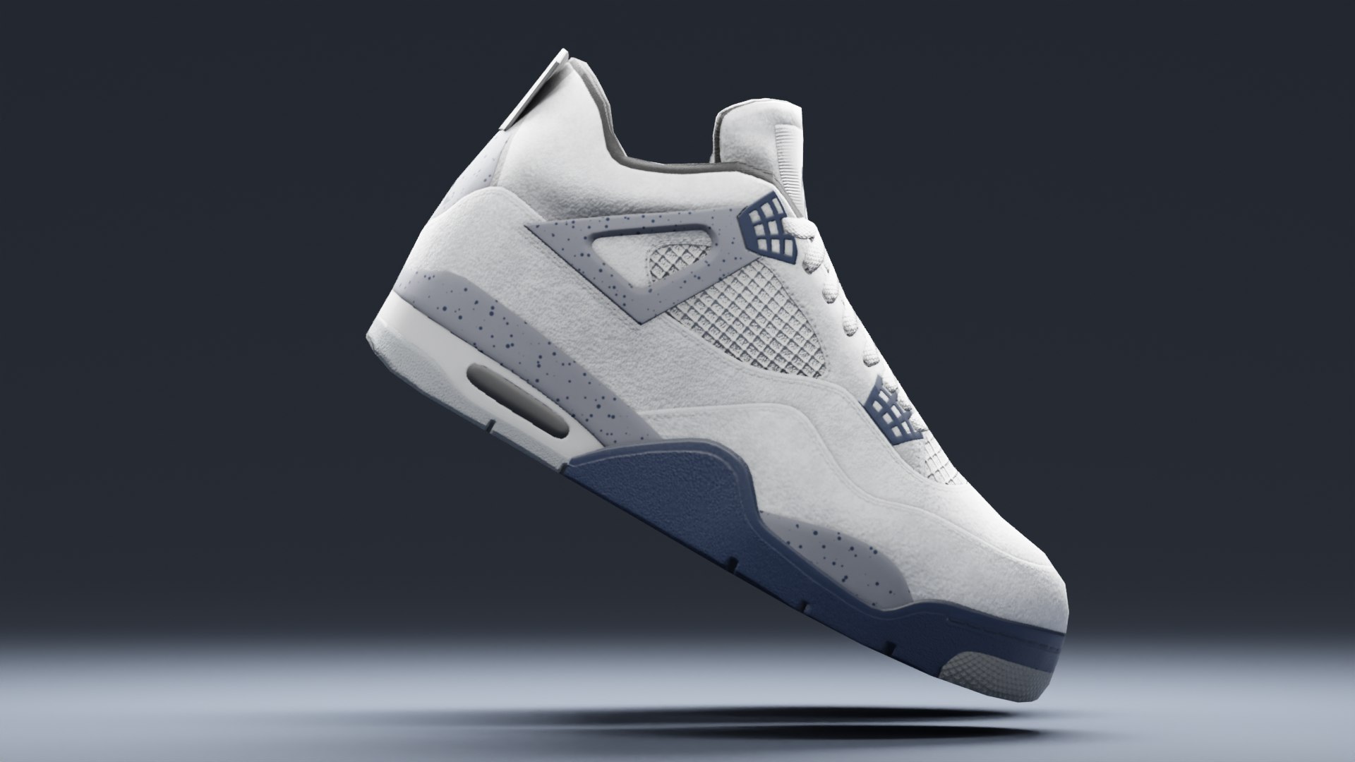 3D Air Jordan 4 Lowpoly - 08 - TurboSquid 2194626