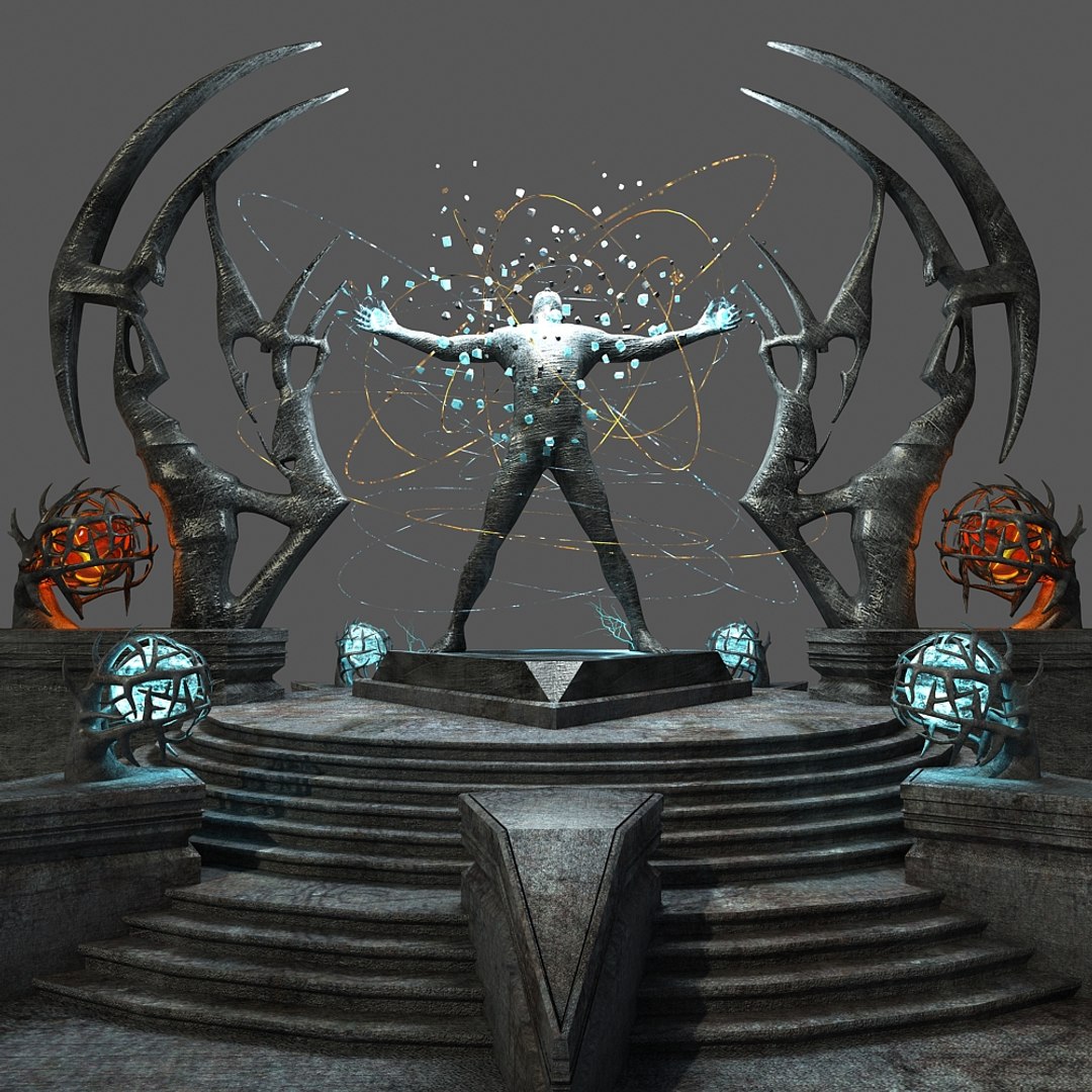 Sci Fi Temple Architecture 3D - TurboSquid 1462031