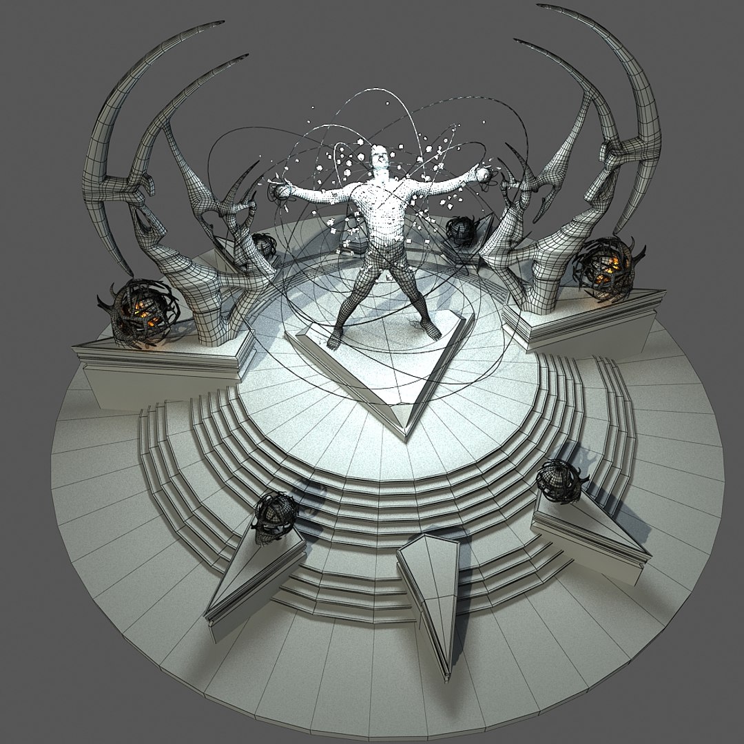 Sci Fi Temple Architecture 3D - TurboSquid 1462031
