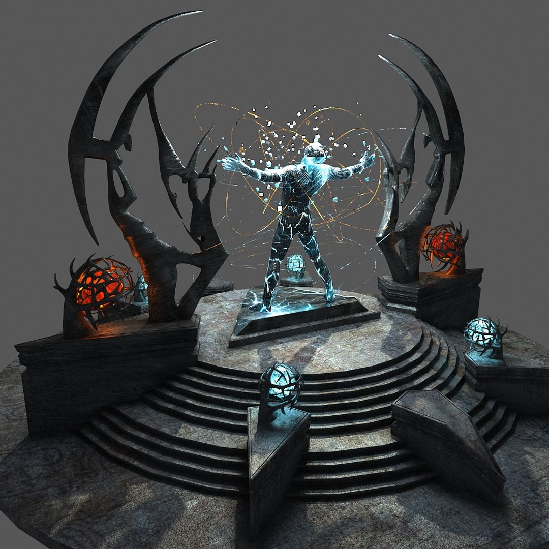 Sci Fi Temple Architecture 3D - TurboSquid 1462031