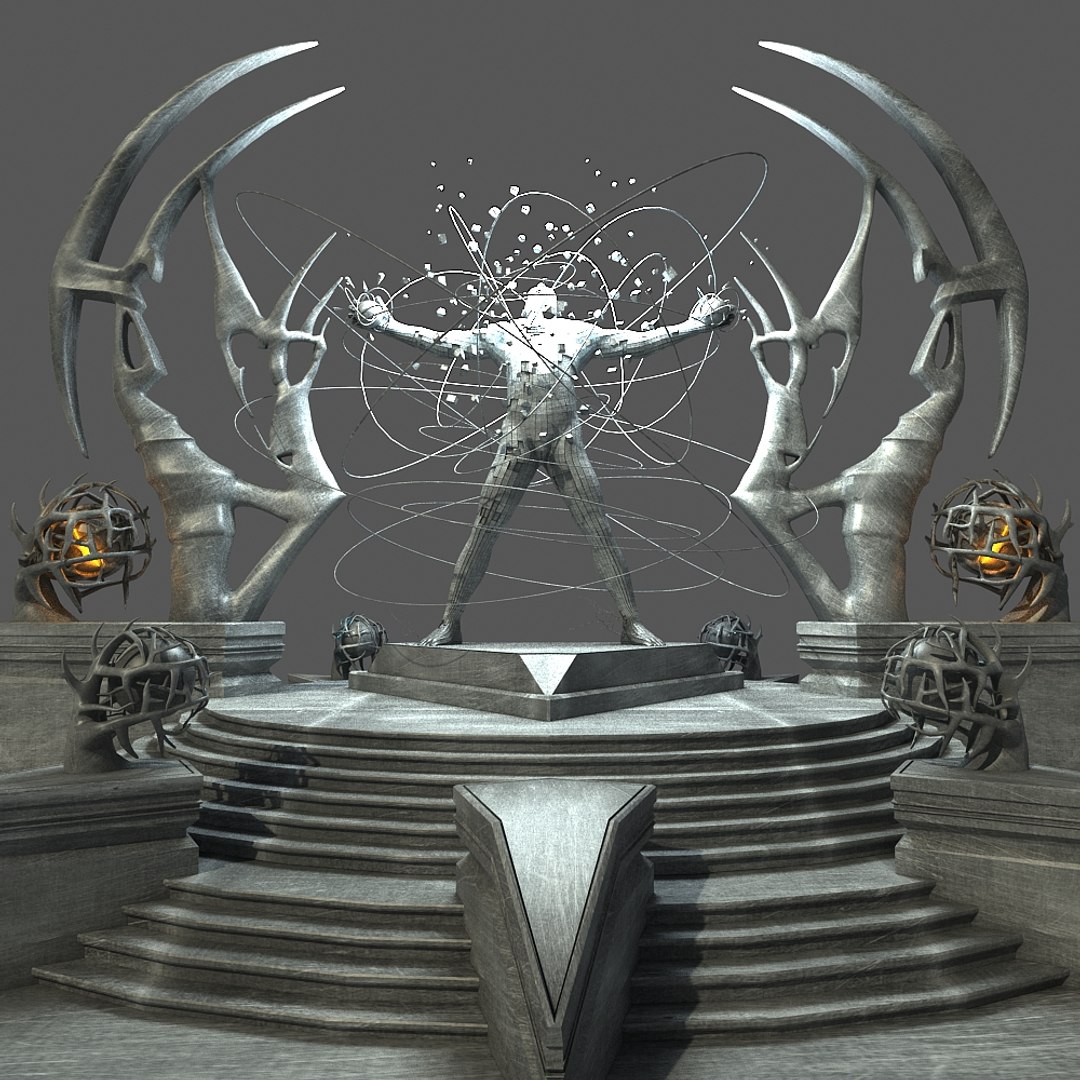 Sci Fi Temple Architecture 3D - TurboSquid 1462031