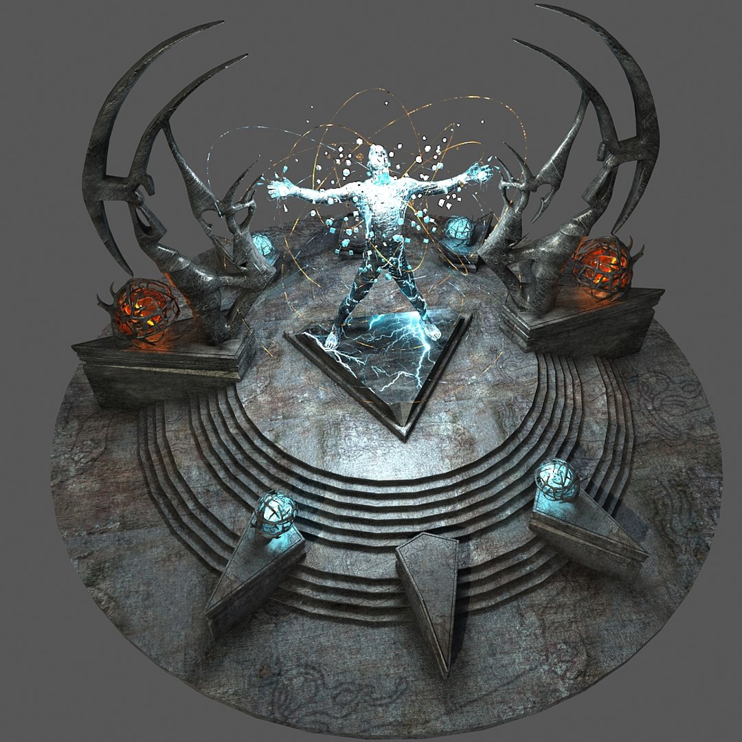 Sci Fi Temple Architecture 3D - TurboSquid 1462031