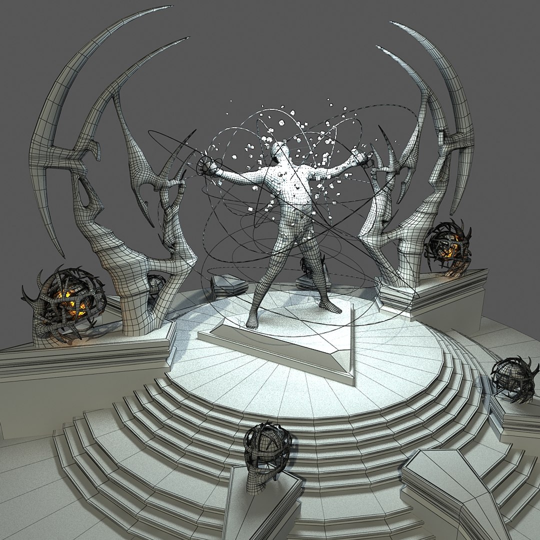 Sci Fi Temple Architecture 3D - TurboSquid 1462031
