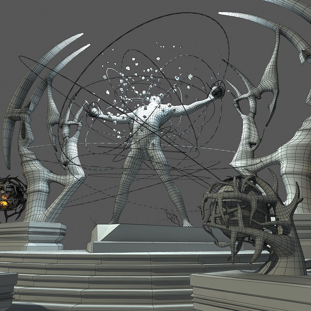 Sci Fi Temple Architecture 3D - TurboSquid 1462031