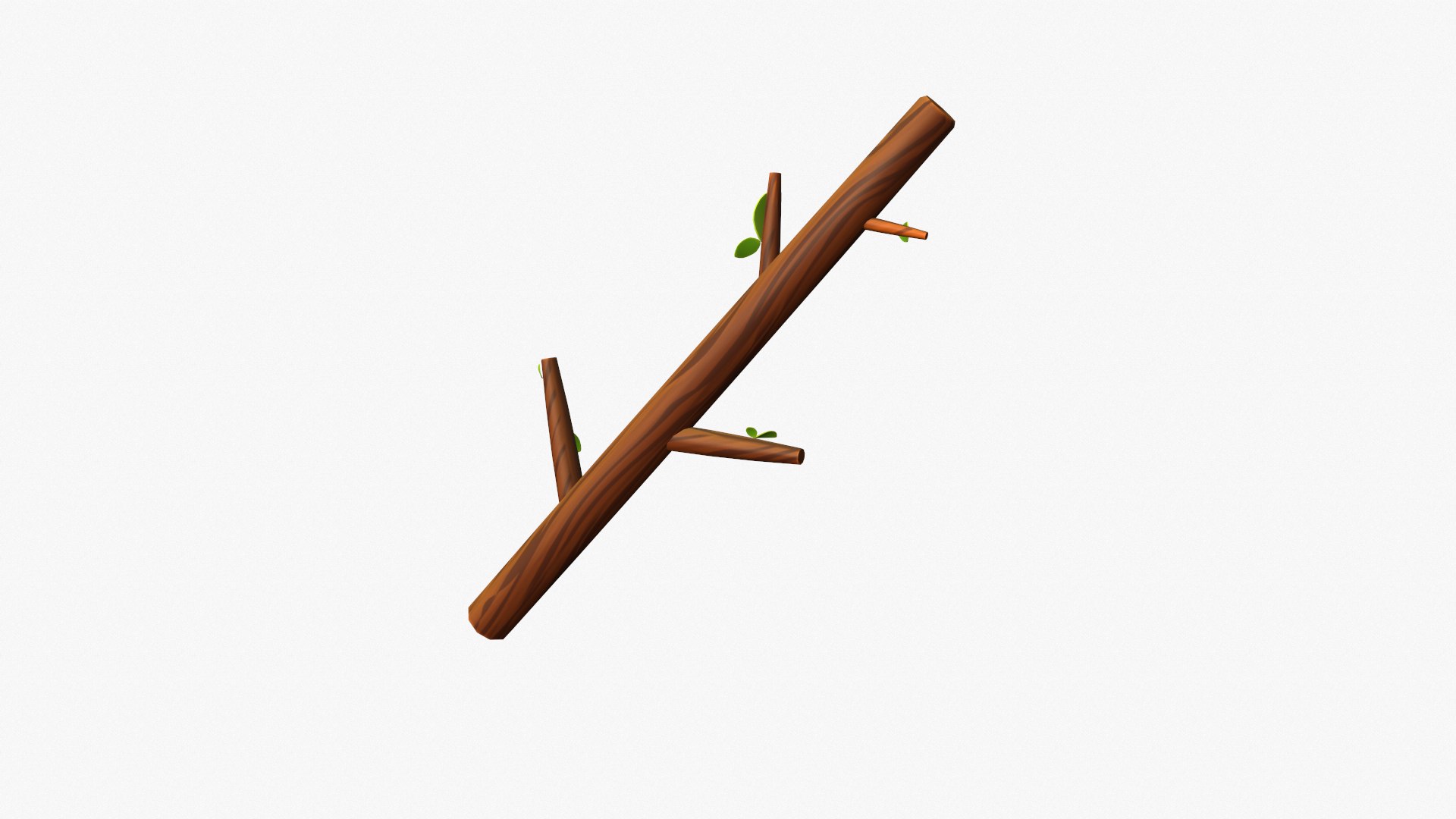 Cartoon Twigs Model - TurboSquid 1901501