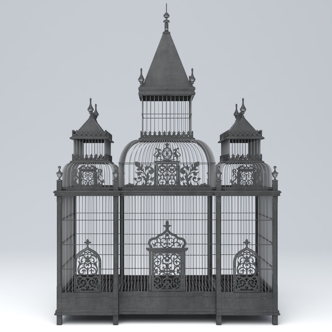3D ANTIQUE BIRD CAGE Model - TurboSquid 1782673