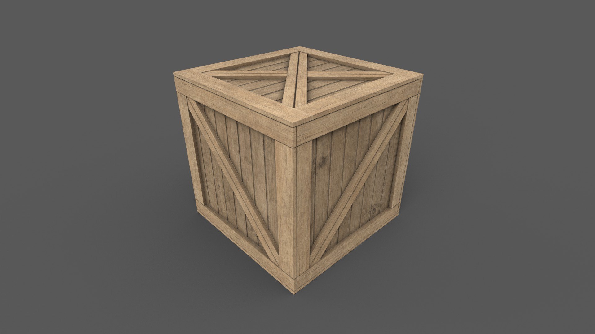 3D Model Box Wood Wooden - TurboSquid 1624702