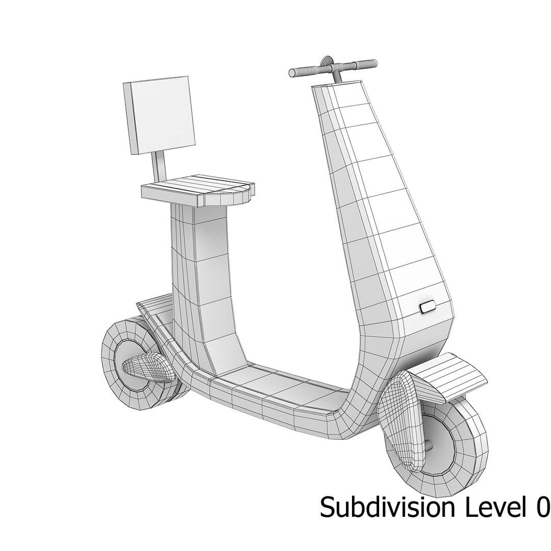 Mobility Scooter 3D Model - TurboSquid 1555595