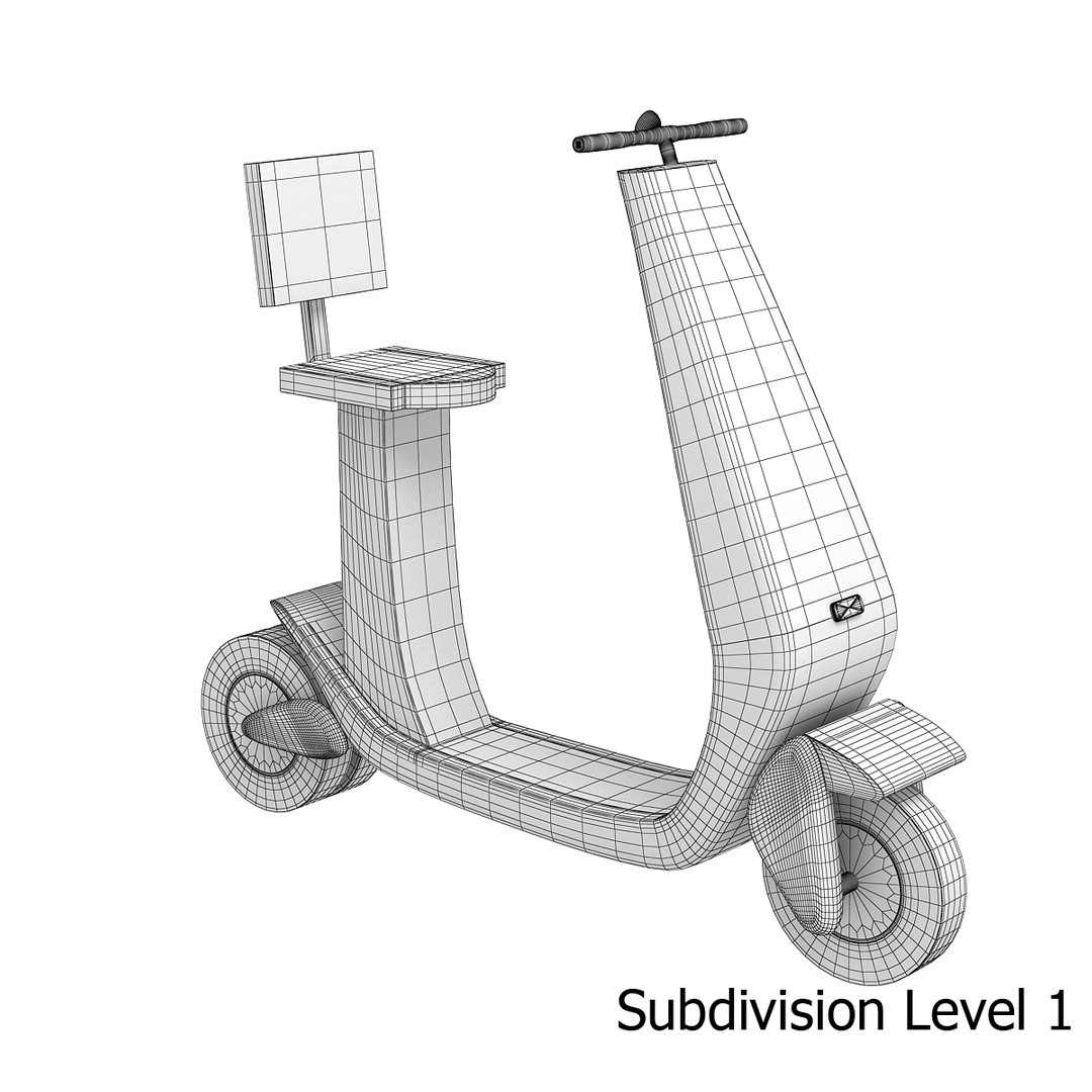 Mobility Scooter 3D Model - TurboSquid 1555595