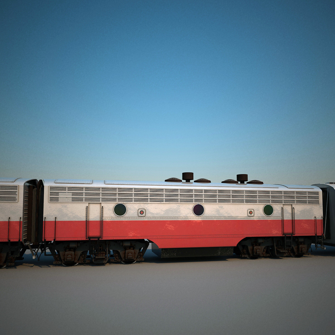 maya realistic passenger train v2