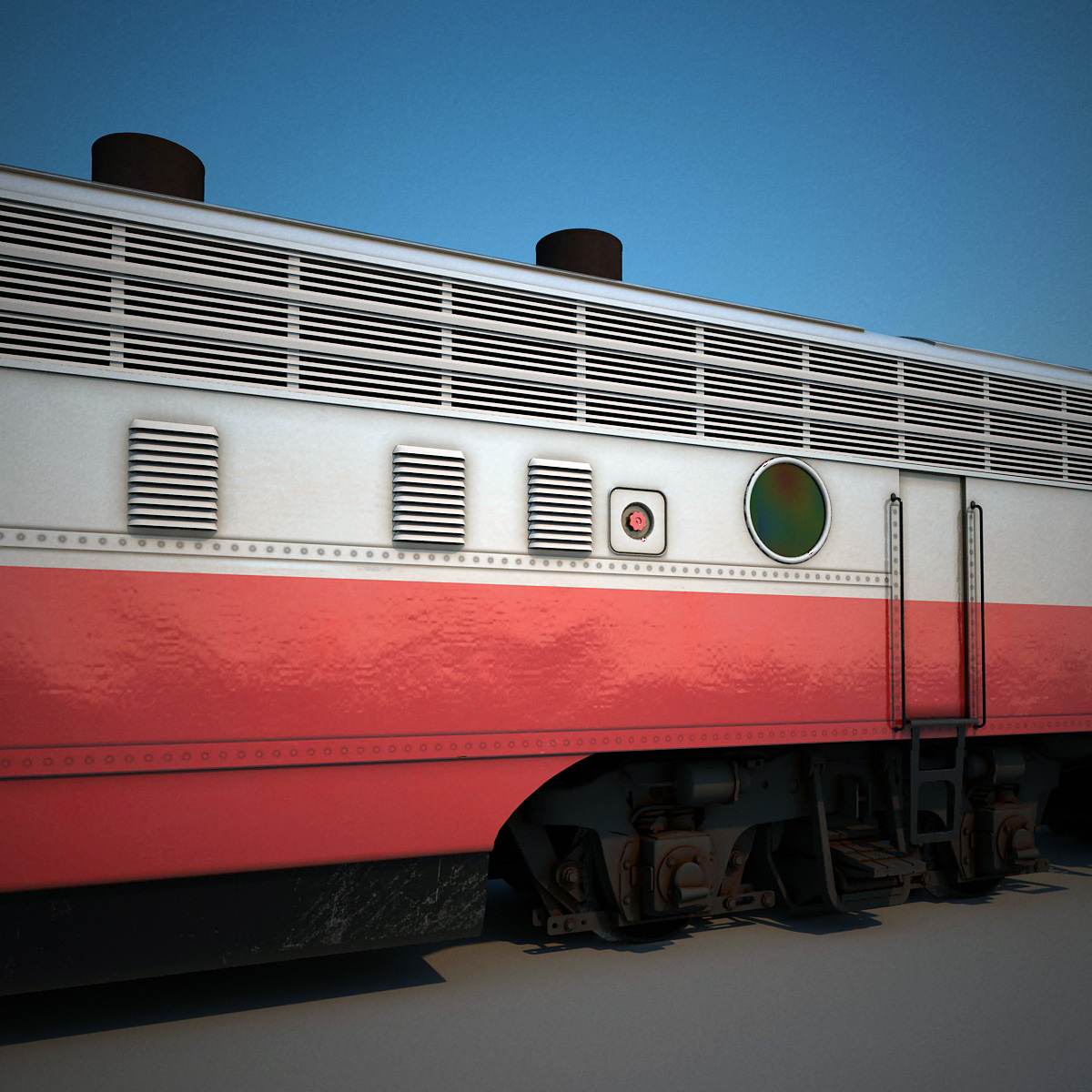maya realistic passenger train v2