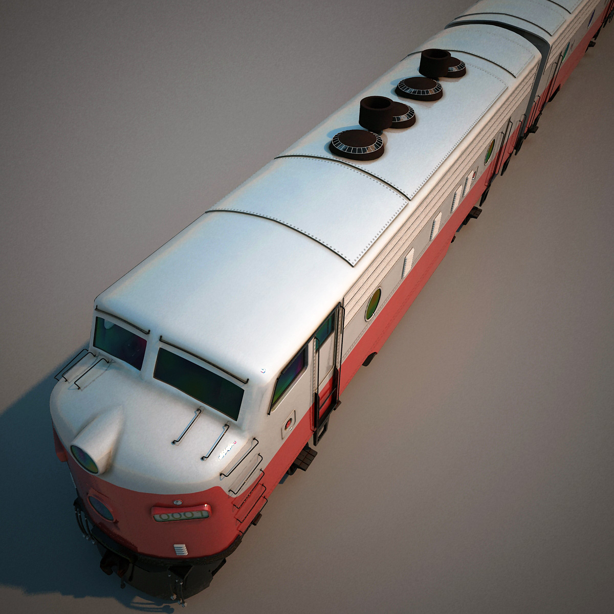 maya realistic passenger train v2