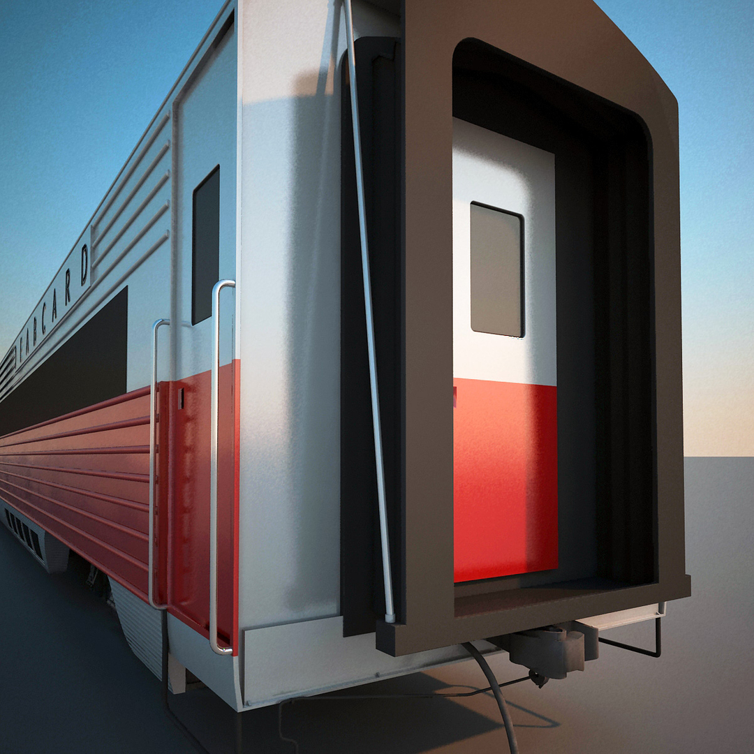 maya realistic passenger train v2