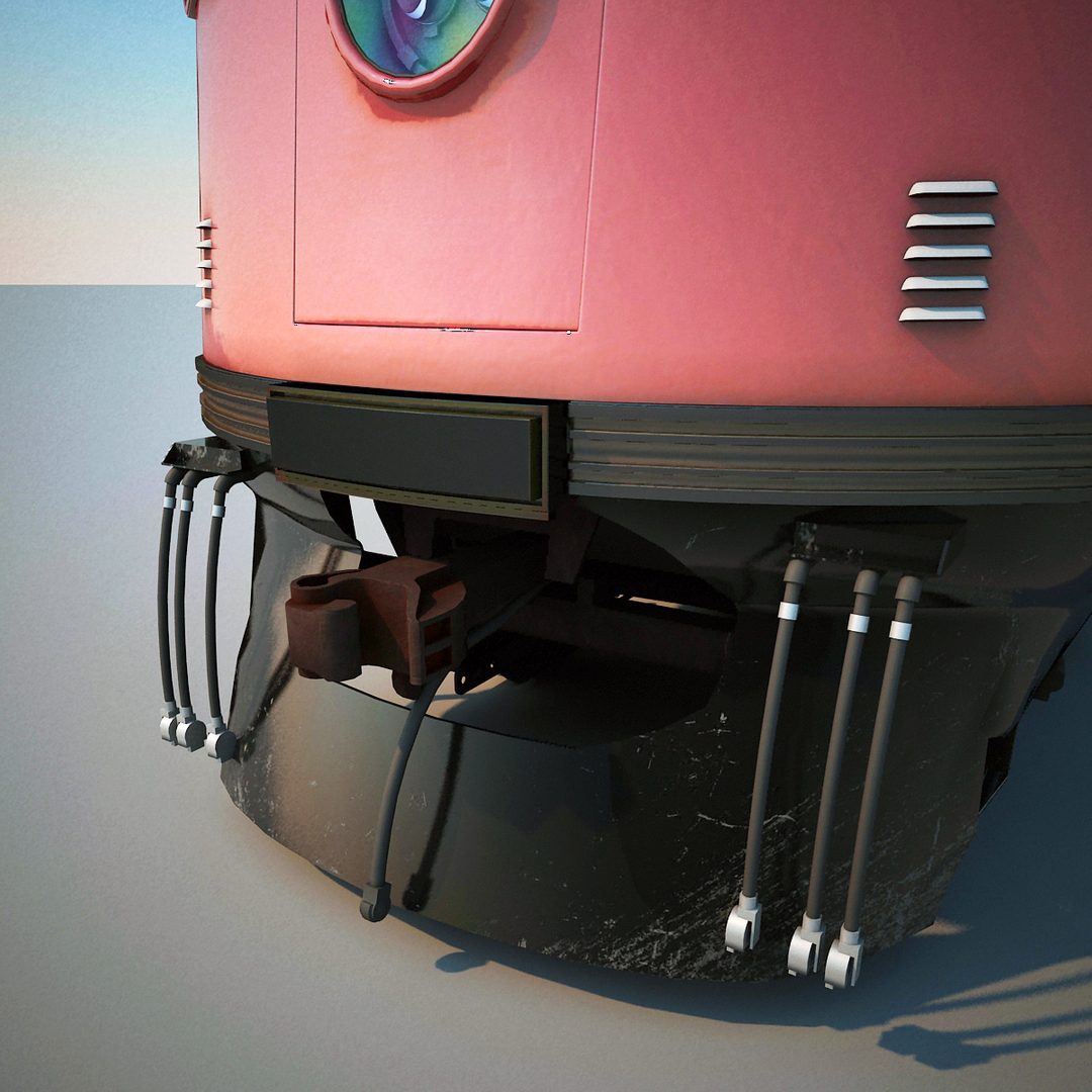 maya realistic passenger train v2