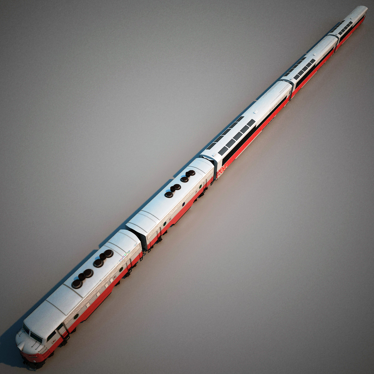 maya realistic passenger train v2