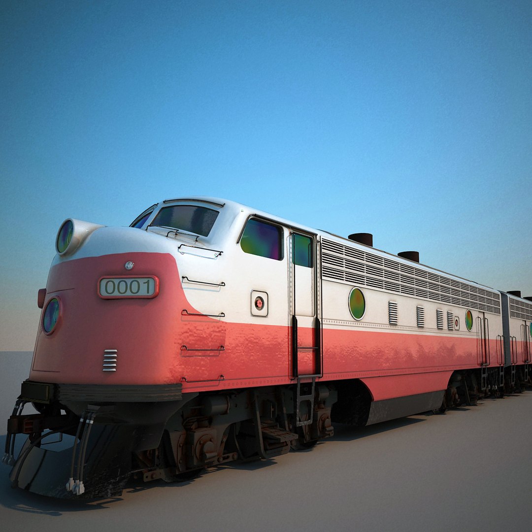 Maya Realistic Passenger Train V2