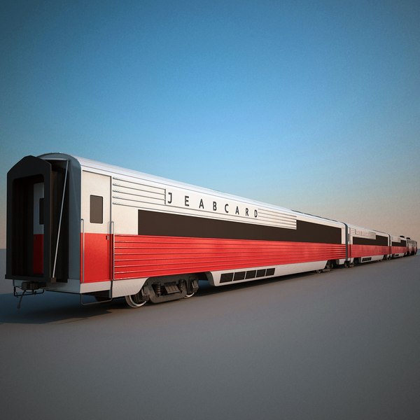 maya realistic passenger train v2