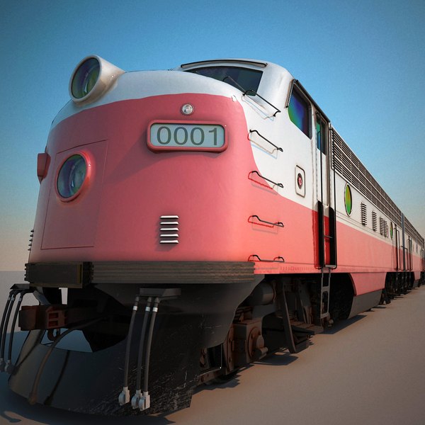 maya realistic passenger train v2