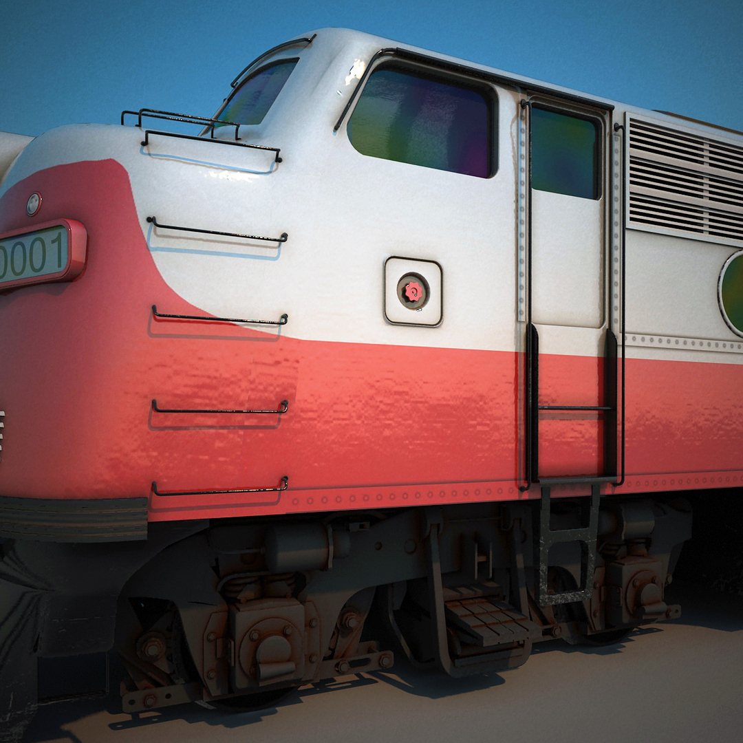 maya realistic passenger train v2