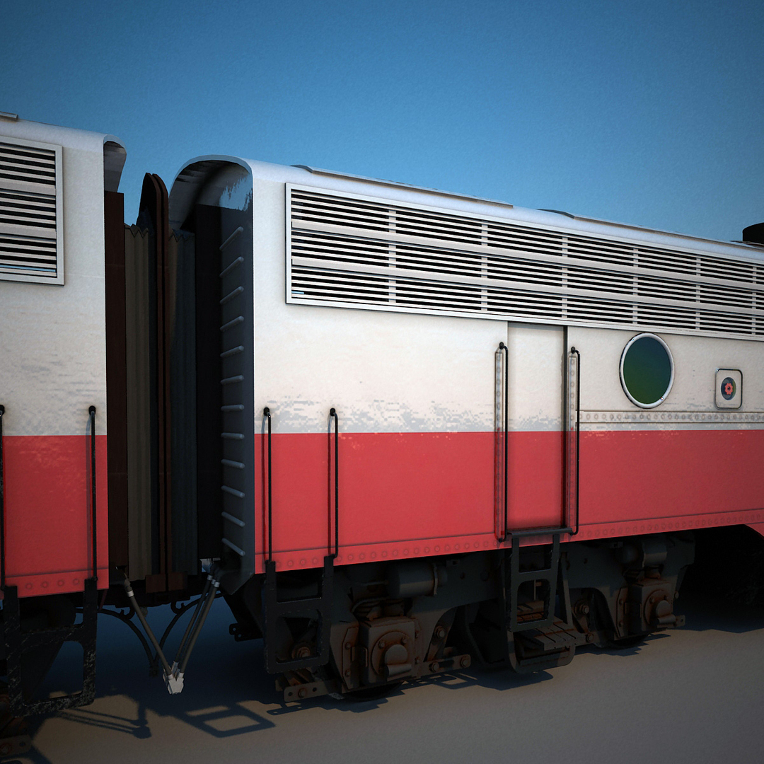 maya realistic passenger train v2