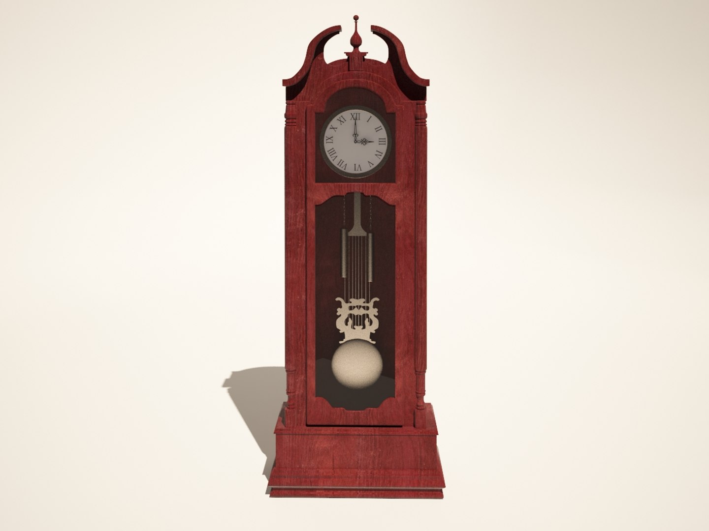 grandfather clock 3d model