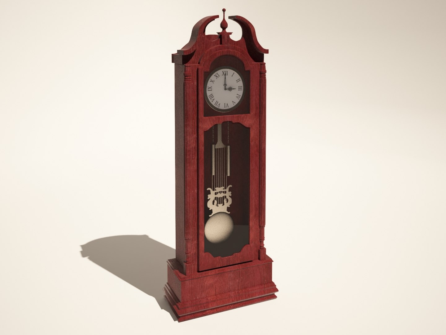 grandfather clock 3d model