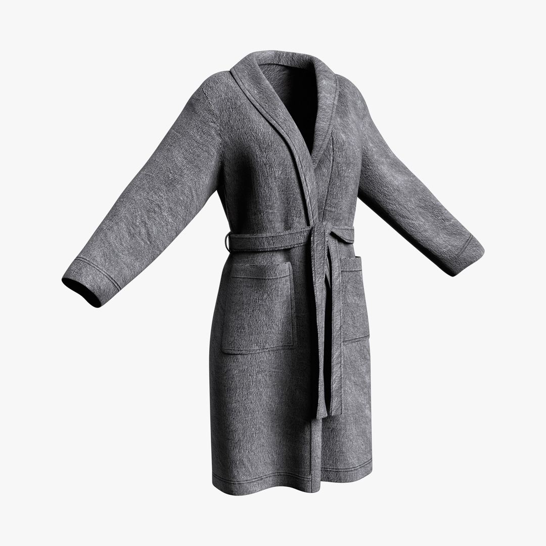 3D bathrobe female model - TurboSquid 1887113