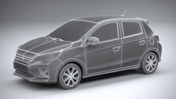 3D mitsubishi mirage 2020 model - TurboSquid 1512138