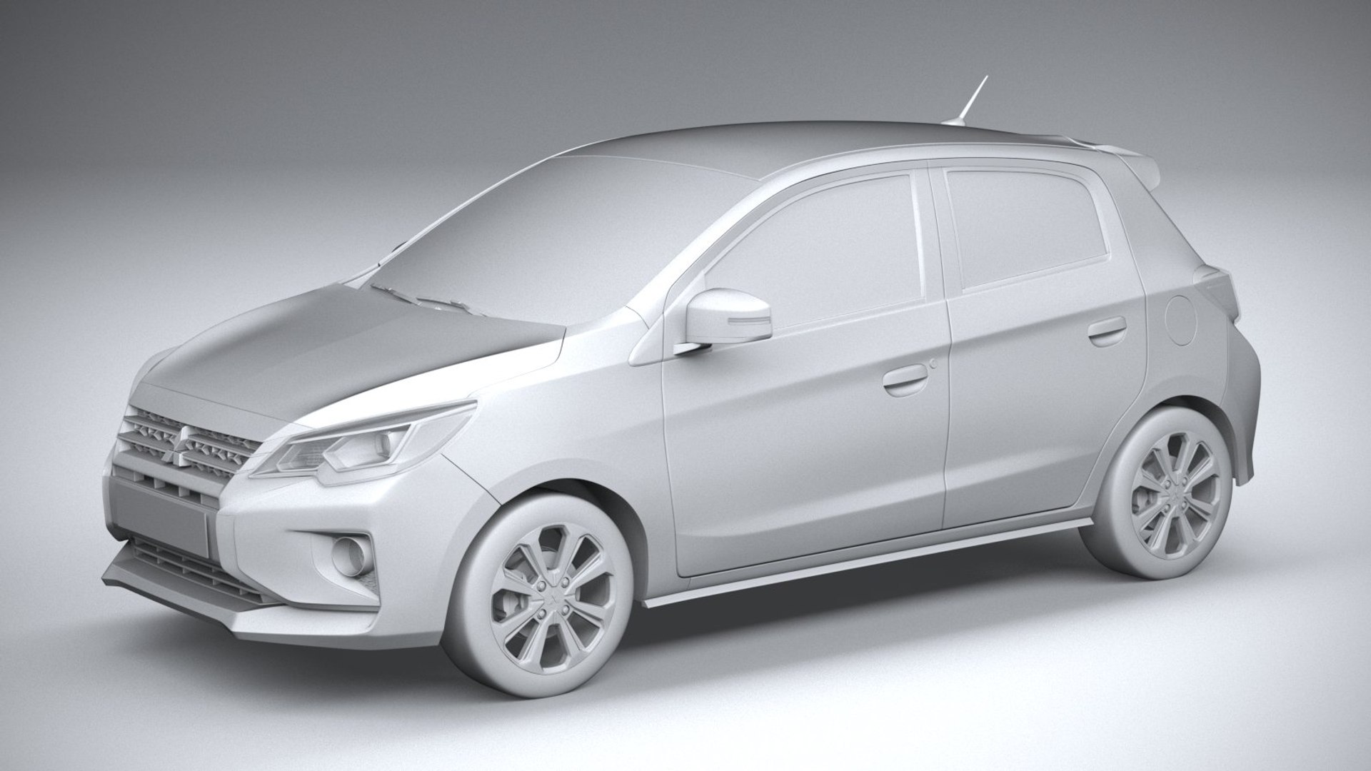 3D mitsubishi mirage 2020 model - TurboSquid 1512138