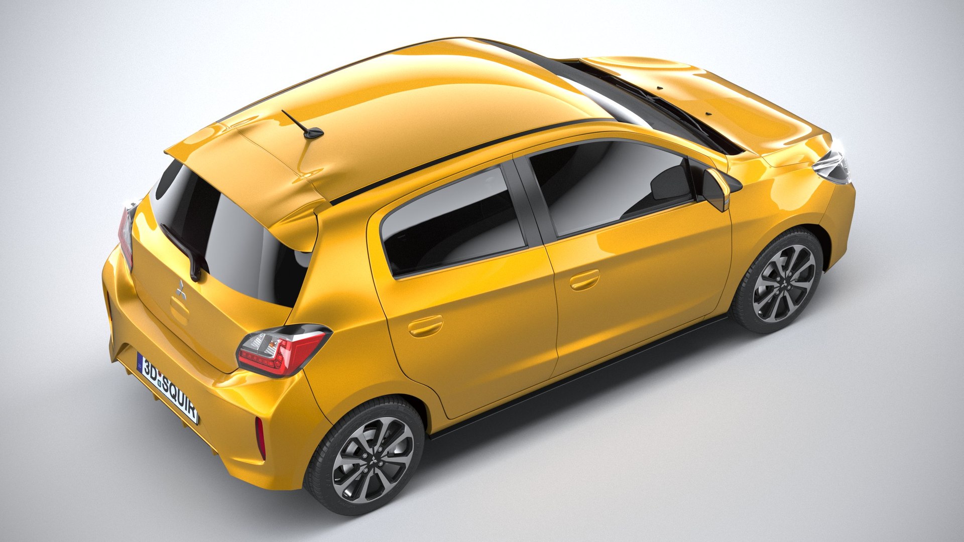 3D Mitsubishi Mirage 2020 Model - TurboSquid 1512138